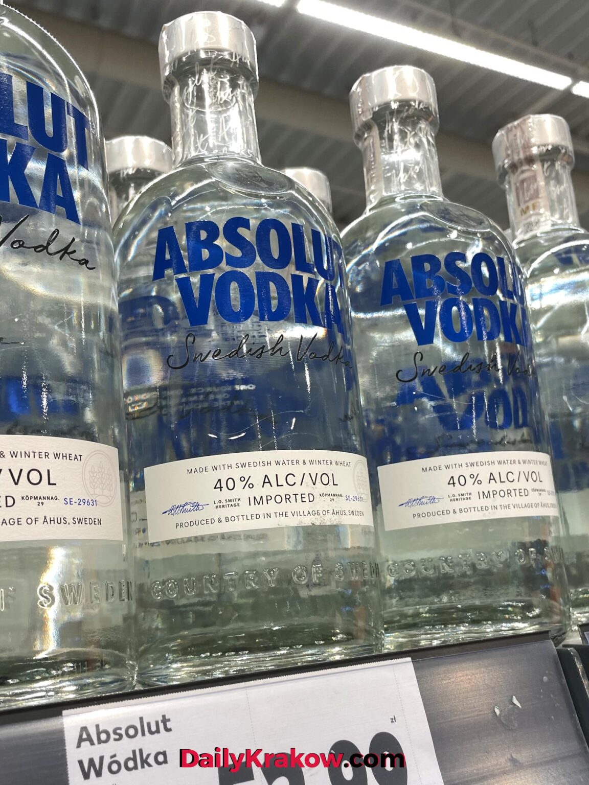 How much is vodka in Poland? Krakow prices 2025